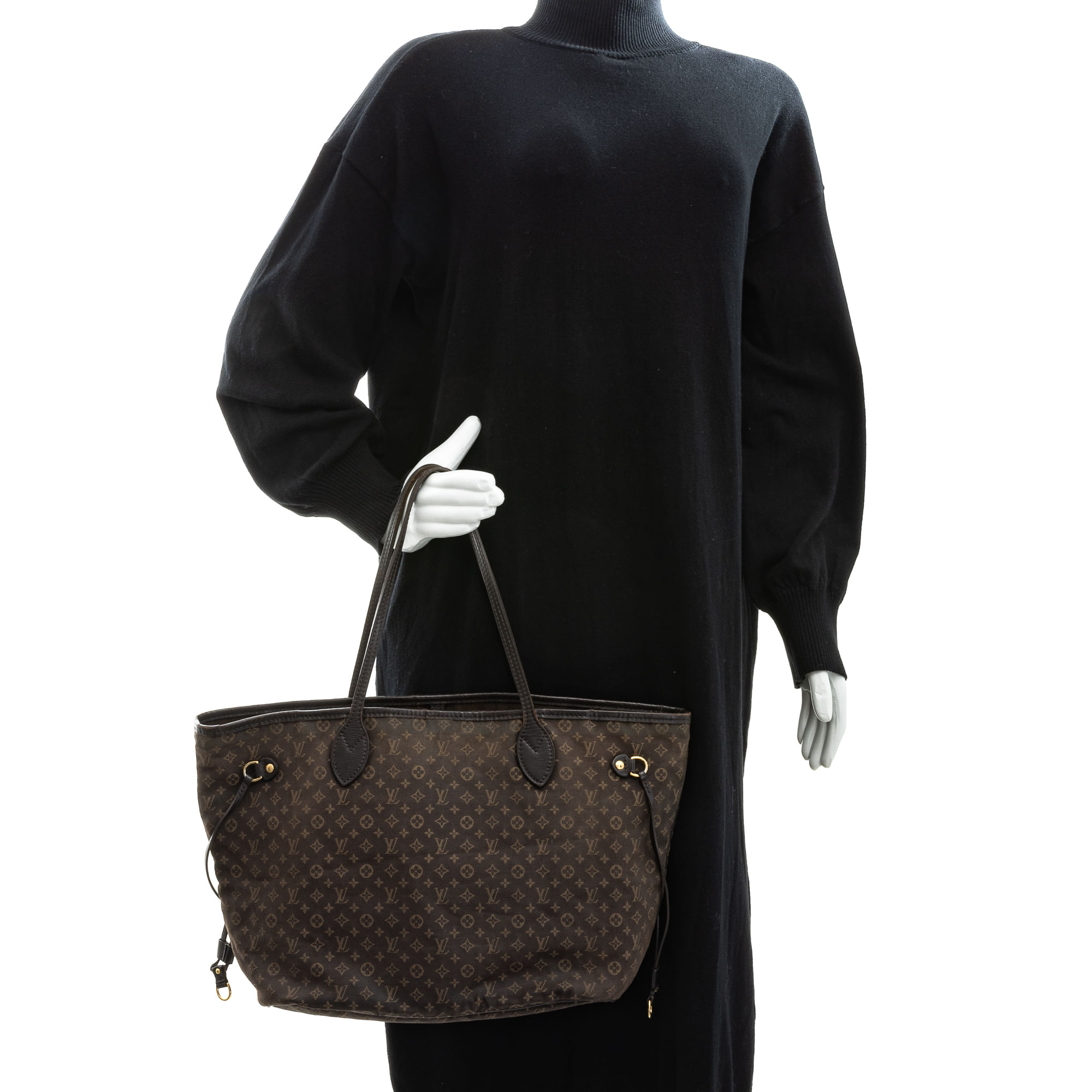 Bolsa Louis Vuitton Neverfull MM Monogram Mini Lin | Brechó de luxo ...