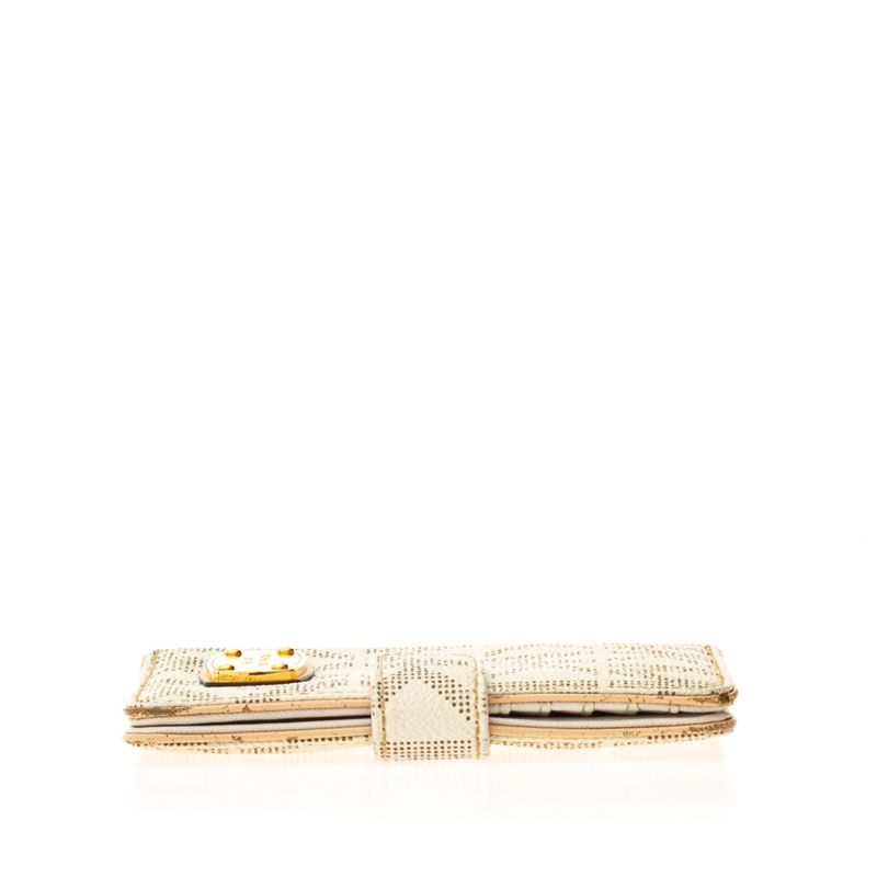 Porta Passaporte Michael Kors Monograma Branco | Brechó de luxo - Prettynew