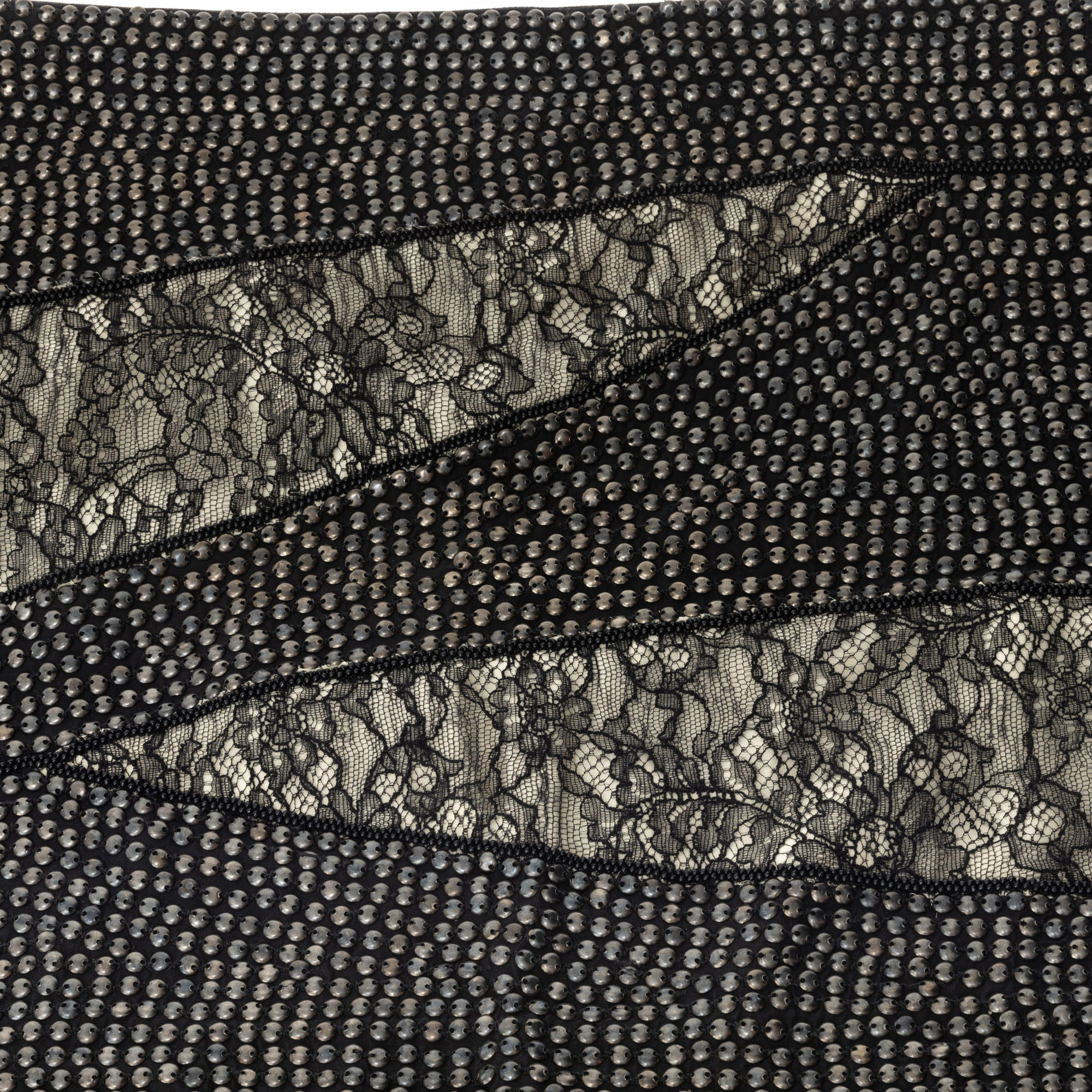 Mini Saia Renda e Aplicações | Brechó de luxo - Prettynew