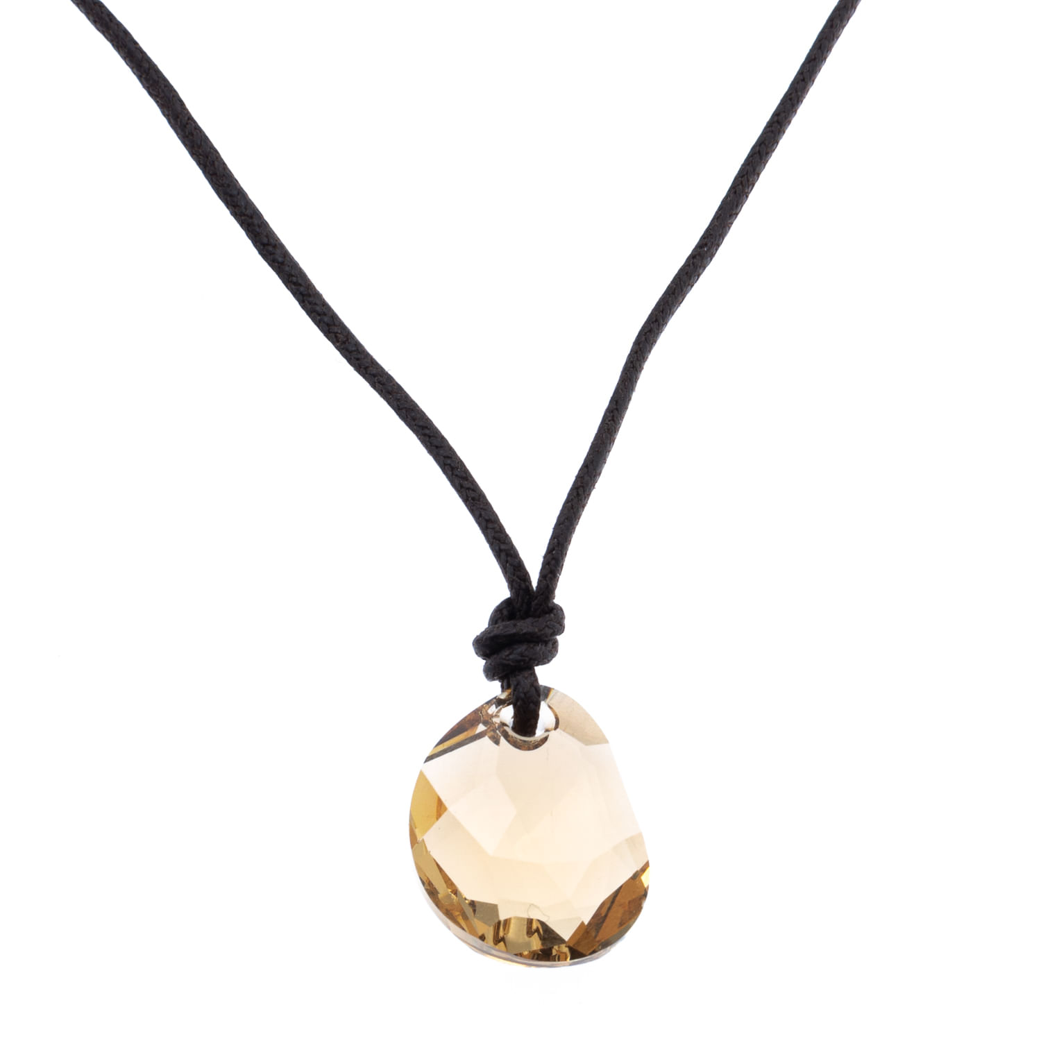 Colar Swarovski Cristal Ambar | Brechó de luxo - Prettynew