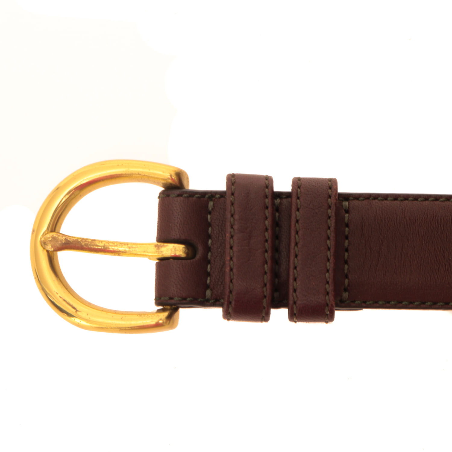 Cinto Coach Couro Marrom | Brechó de luxo - Prettynew