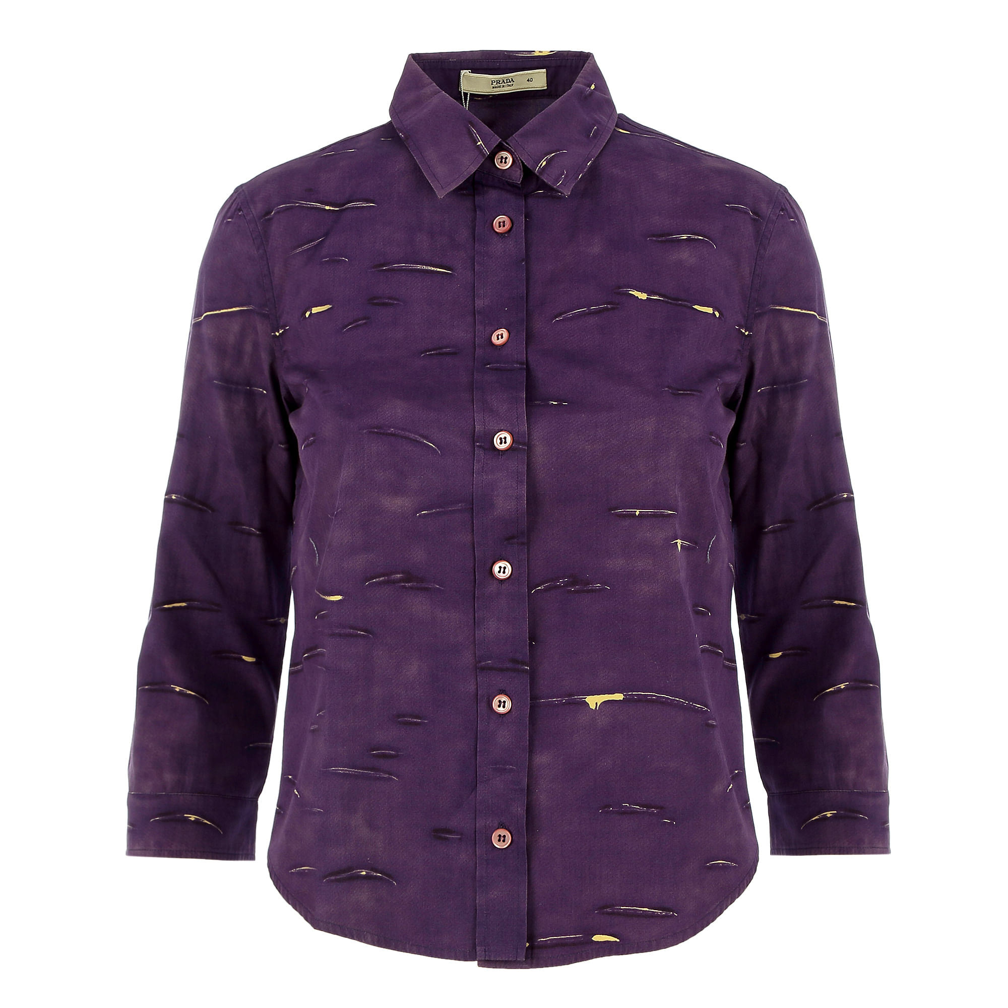 Camisa Prada Tecido Roxo | Brechó de luxo - Prettynew