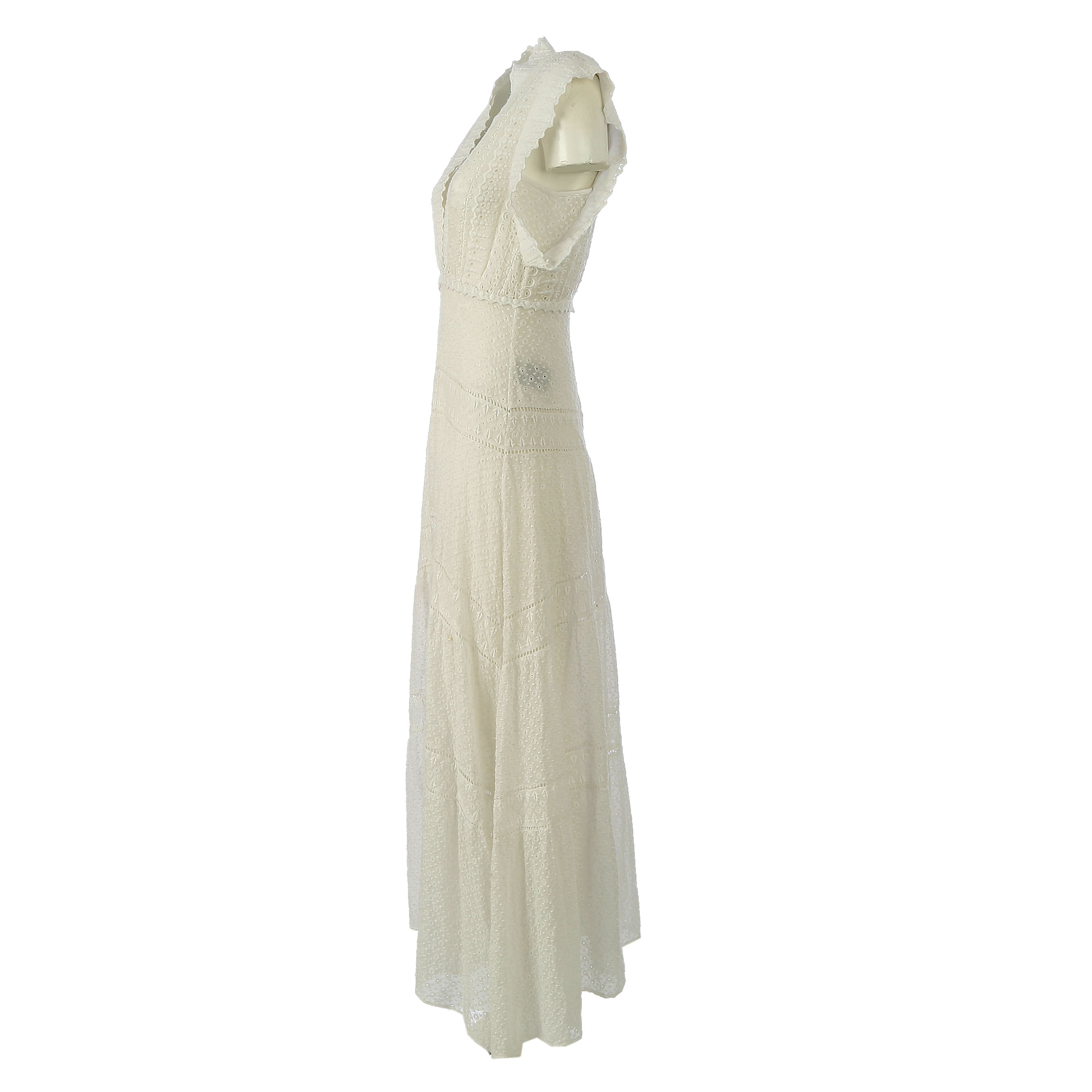 Vestido Isabel Marant Renda Branco | Brechó de luxo - Prettynew