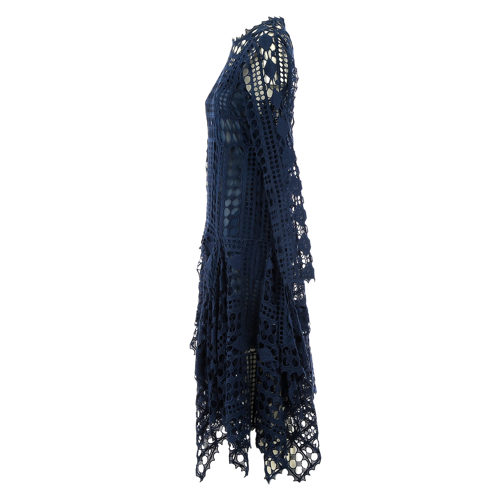 Vestido Chloé Renda Azul | Brechó de luxo - Prettynew