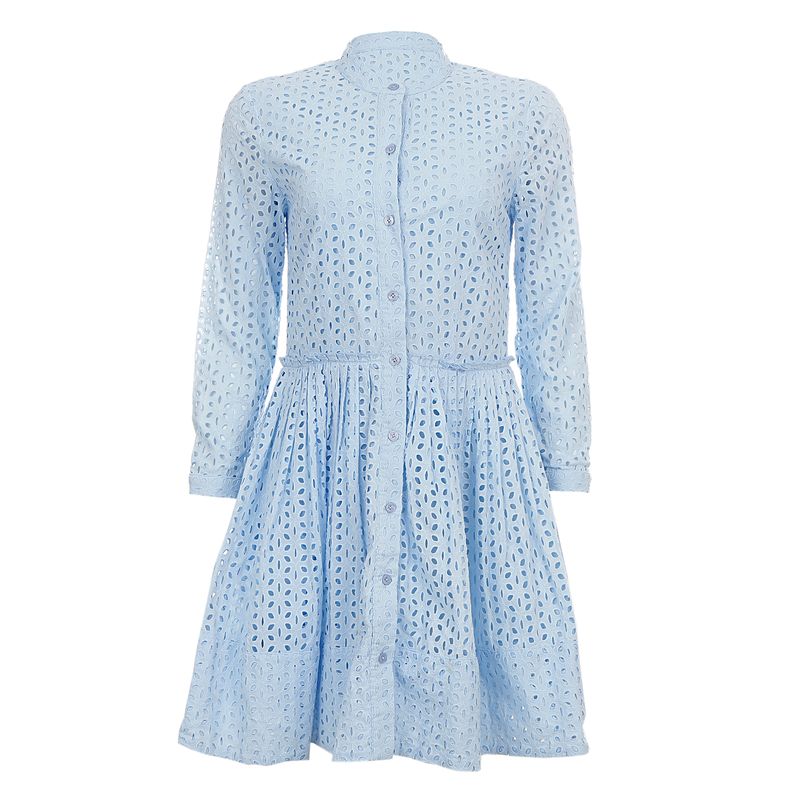 Vestido Michael Kors Renda Azul | Brechó de luxo - Prettynew