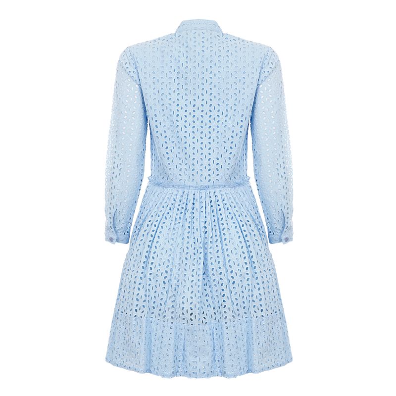 Vestido Michael Kors Renda Azul | Brechó de luxo - Prettynew