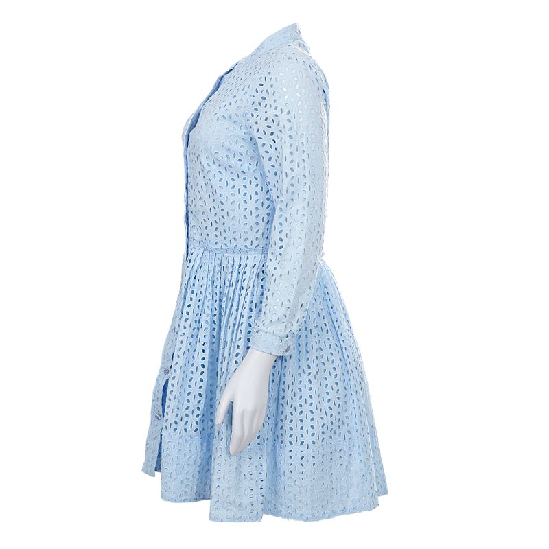 Vestido Michael Kors Renda Azul | Brechó de luxo - Prettynew