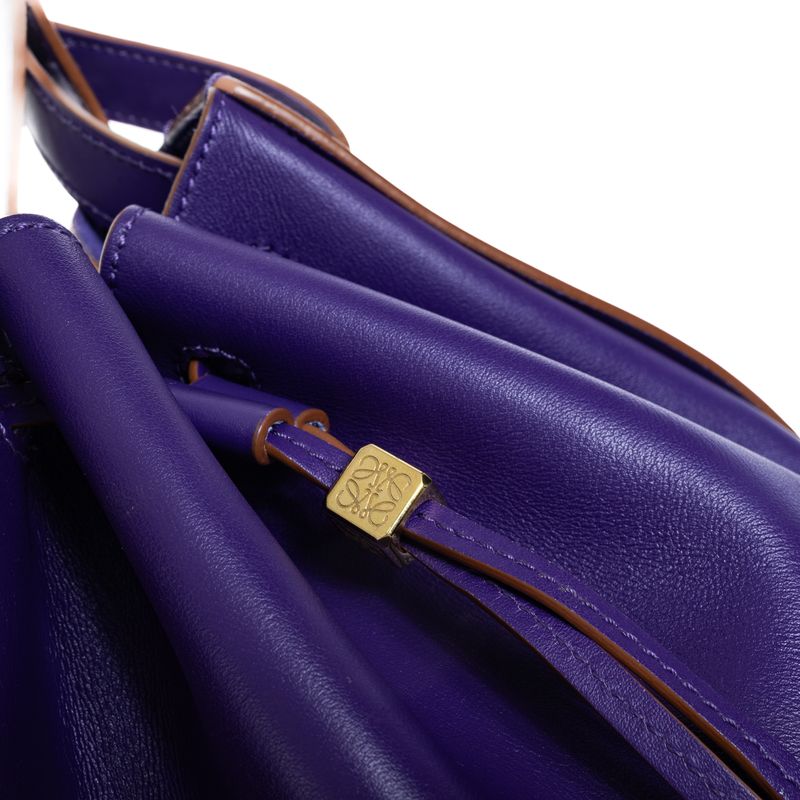 Bolsa Loewe Balloon Bucket Couro Roxa | Brechó de luxo - Prettynew