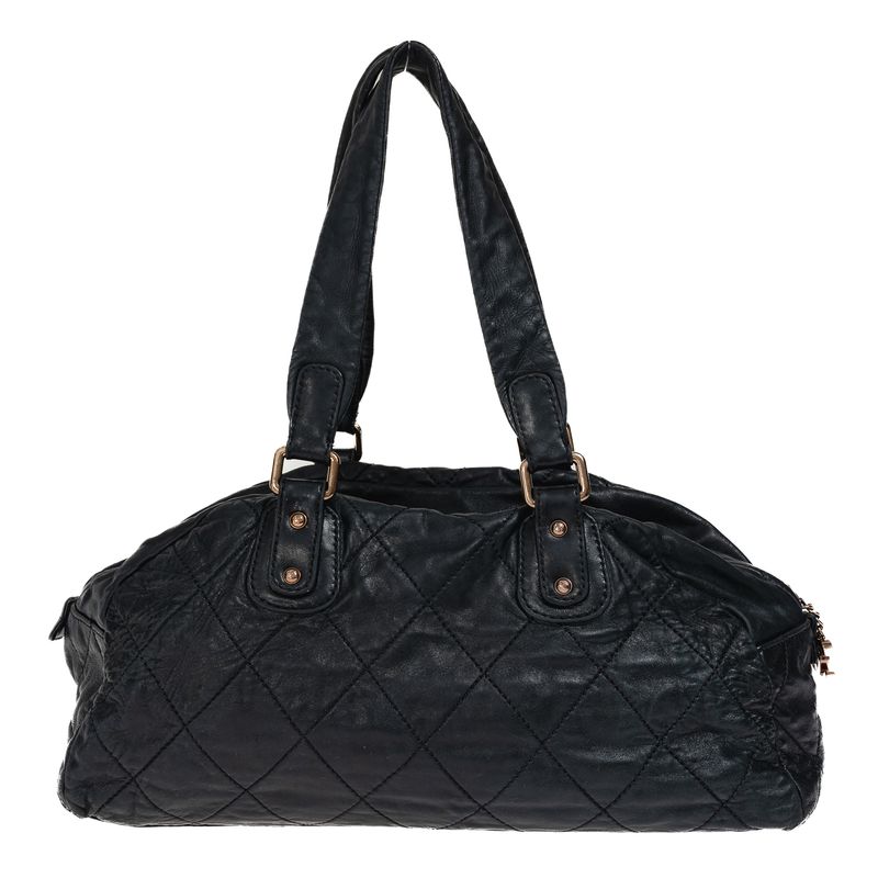 Bolsa Chanel Cloudy Bundle Bowler Lambskin Preta | Brechó de luxo ...