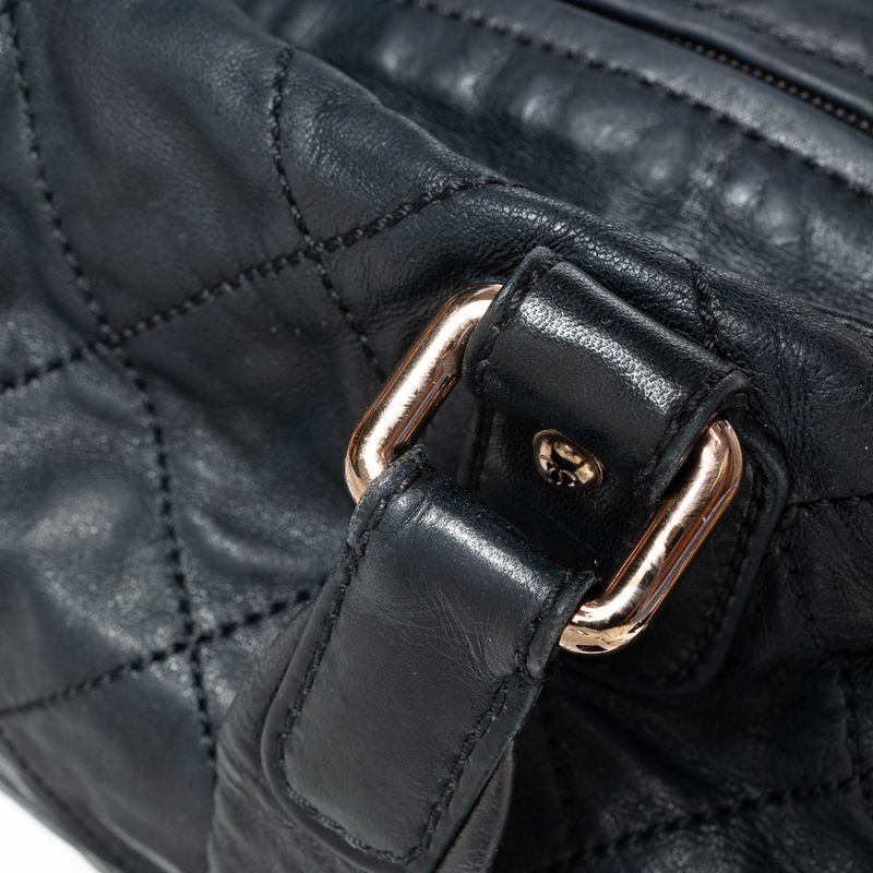 Bolsa Chanel Cloudy Bundle Bowler Lambskin Preta | Brechó de luxo ...