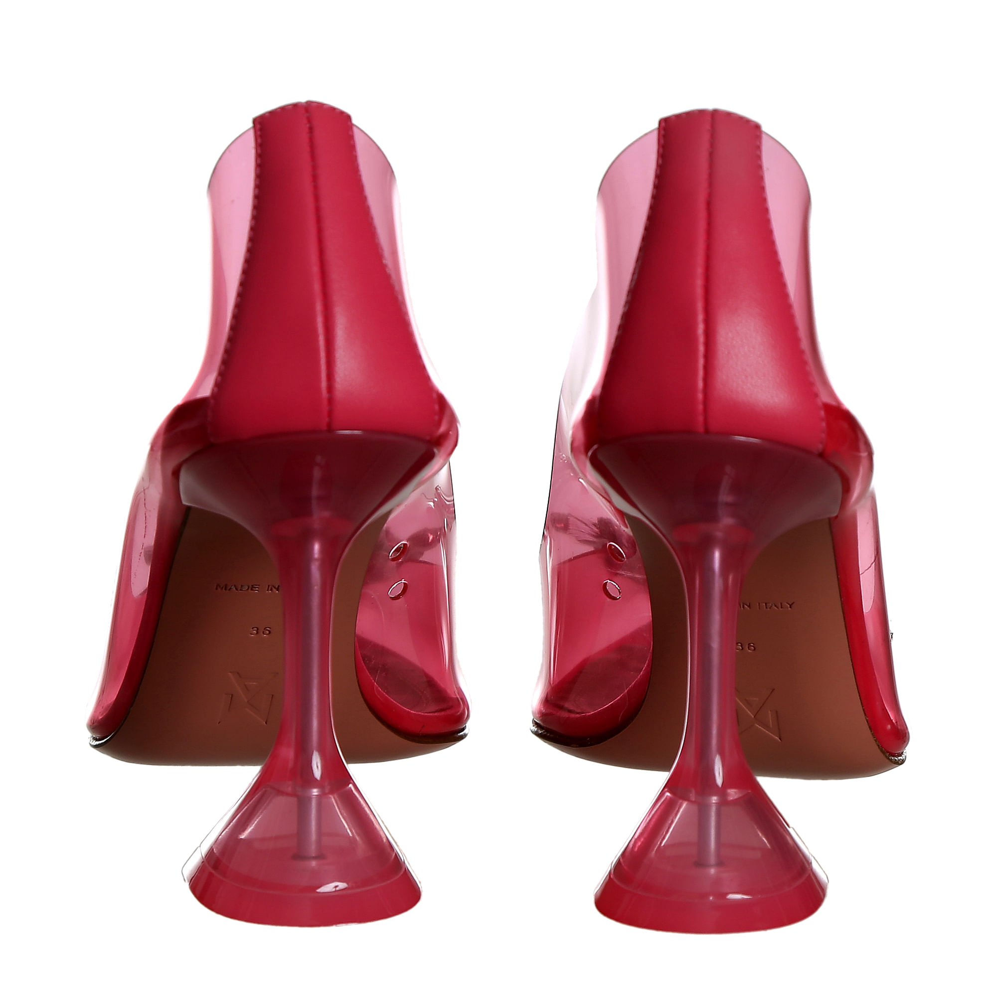 Scarpin Amina Muaddi Begum Rosa | Brechó de luxo - Prettynew