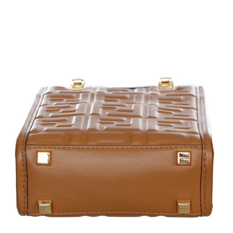 Bolsa Fendi FF Monogram Caramelo | Brechó de luxo - Prettynew