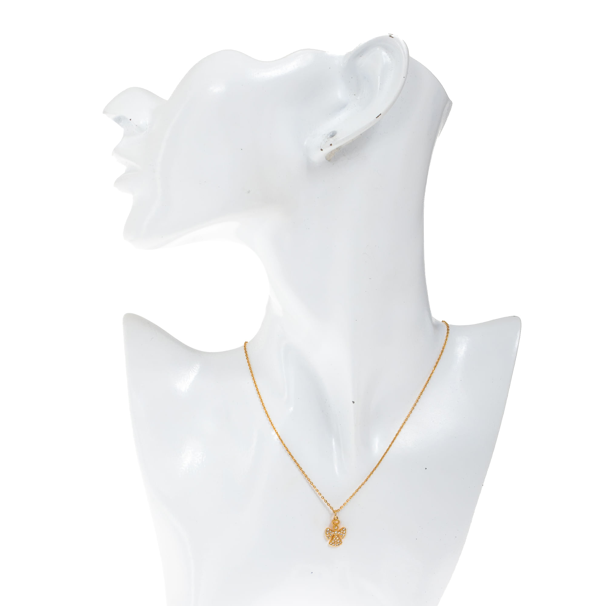 Colar Pendente Anjo Dourado | Brechó de luxo - Prettynew