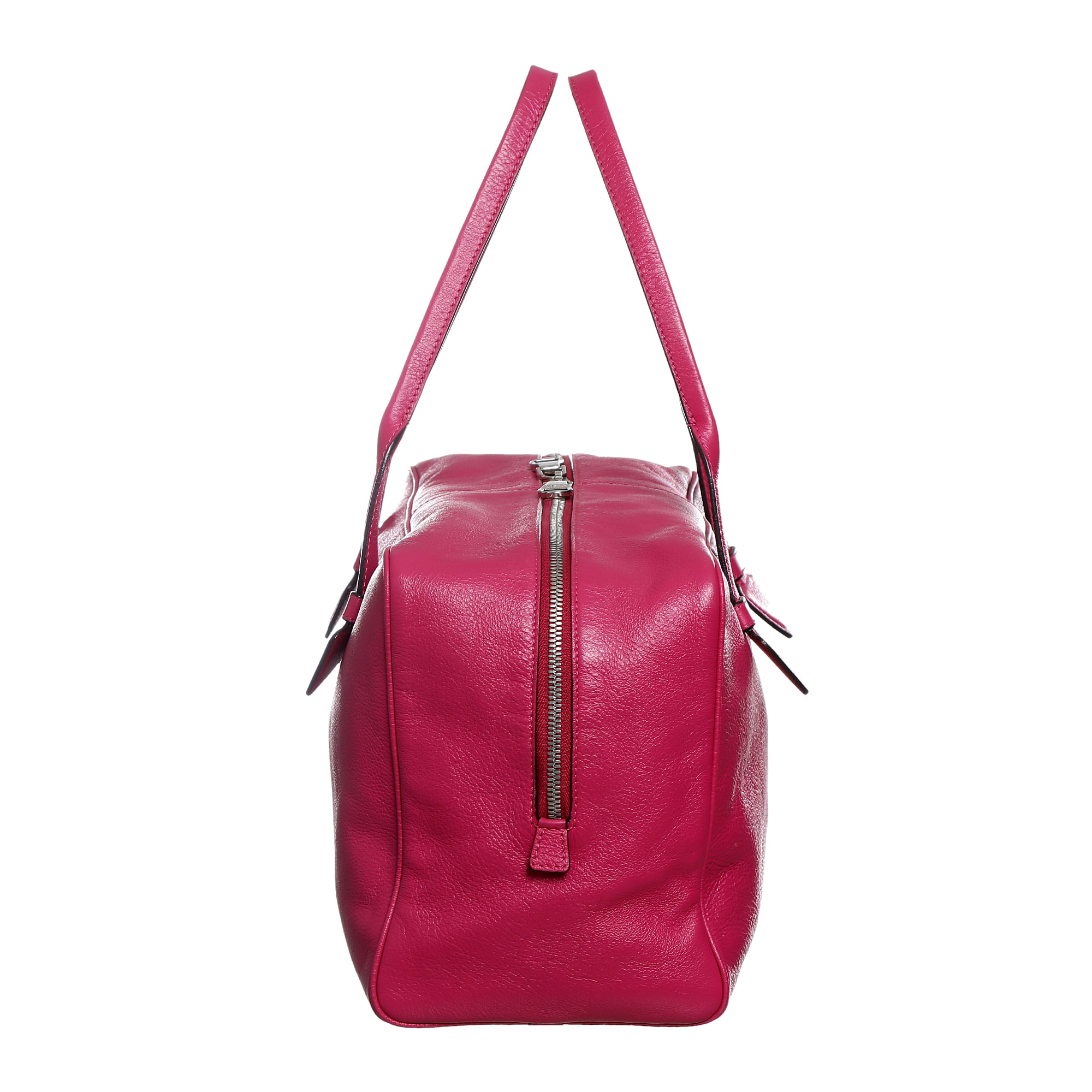 Bolsa Loewe Logo Couro Rosa | Brechó de luxo - Prettynew