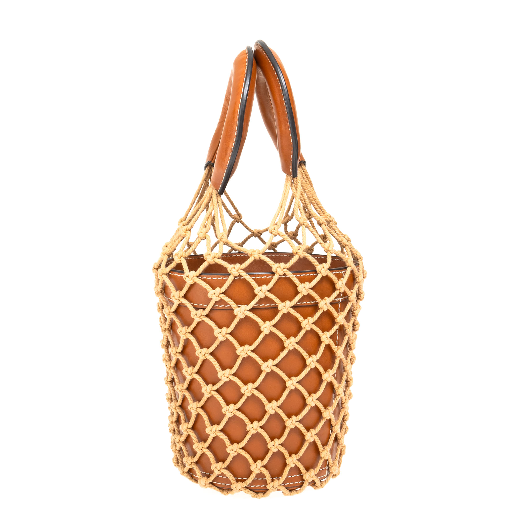 Bolsa Staud Bucket Marrom | Brechó de luxo - Prettynew
