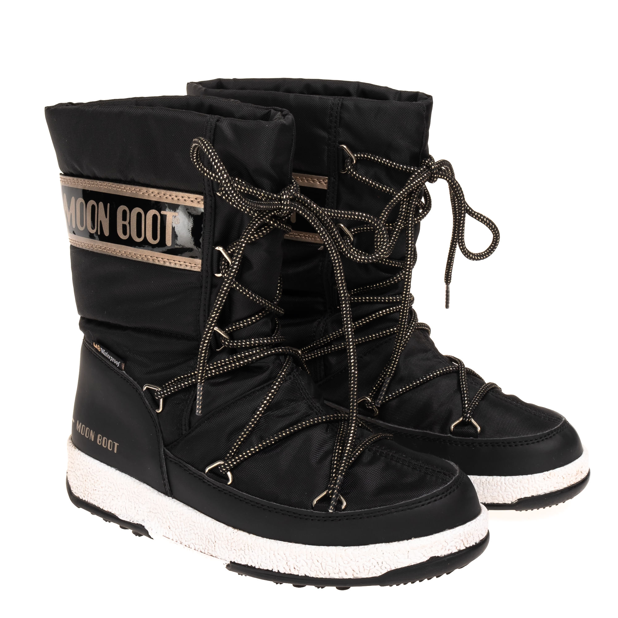 Bota Moon Boot Infantil Preta | Brechó de luxo - Prettynew