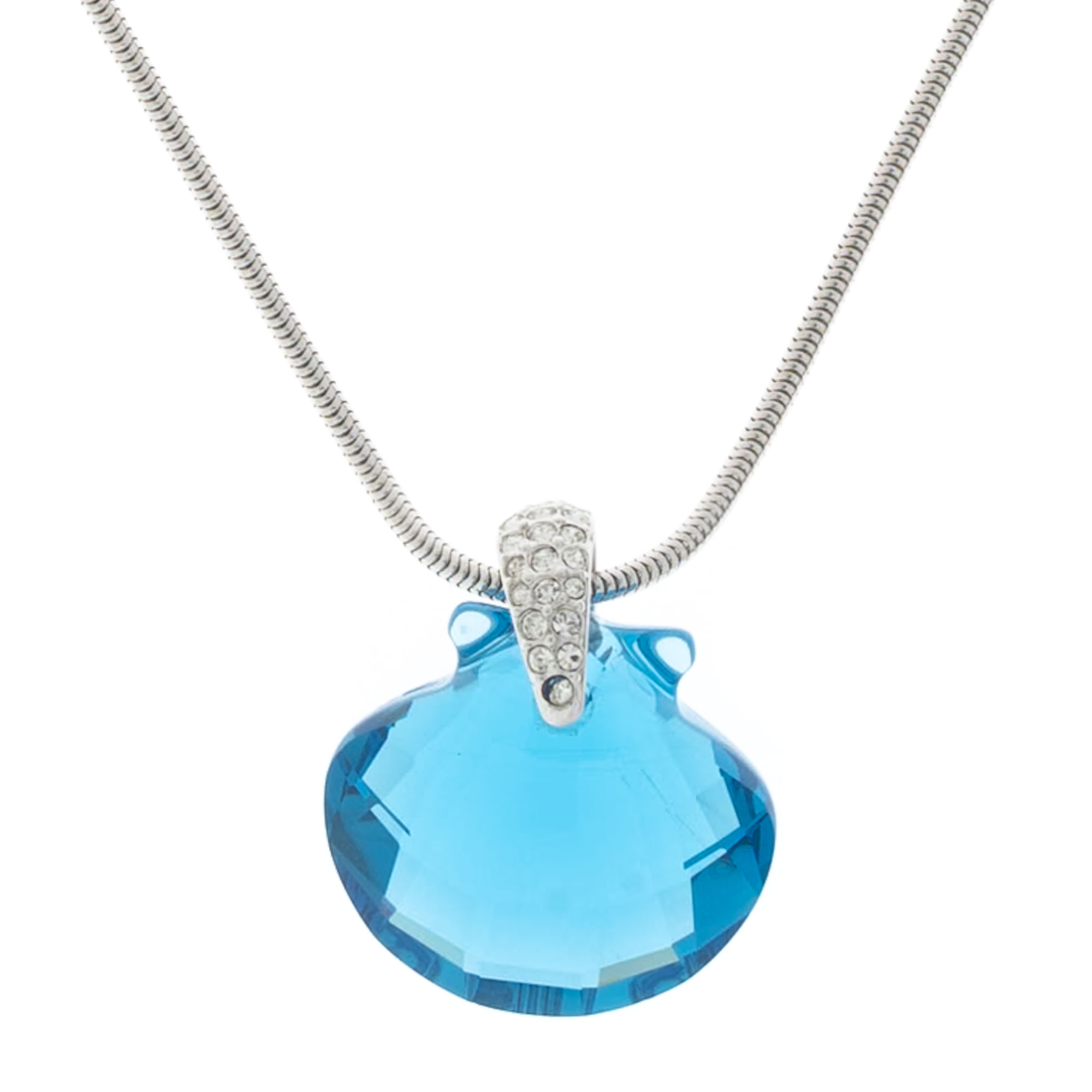 Colar Swarovski Concha Azul | Brechó de luxo - Prettynew