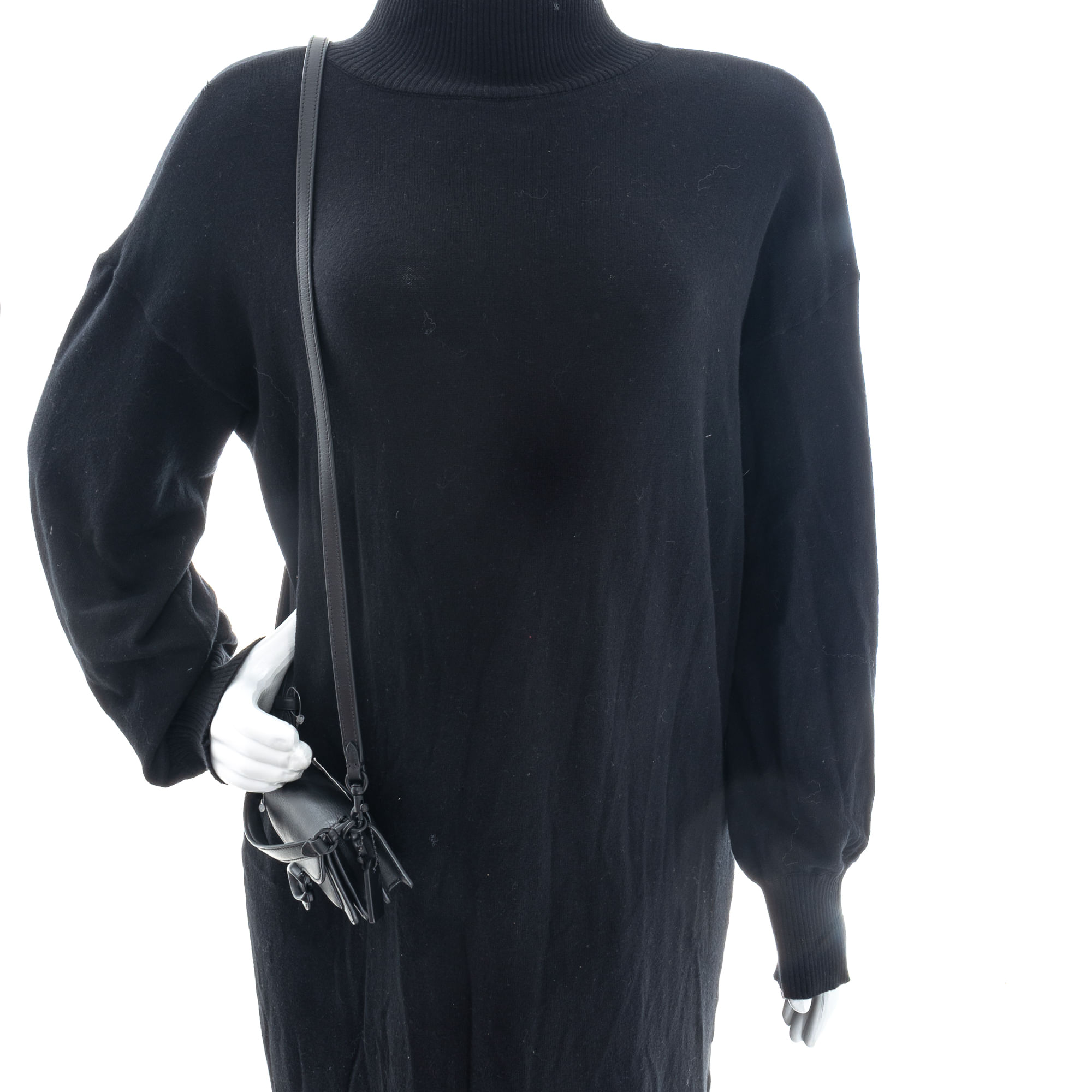 Bolsa Coach Tabby Micro Preta | Brechó de luxo - Prettynew