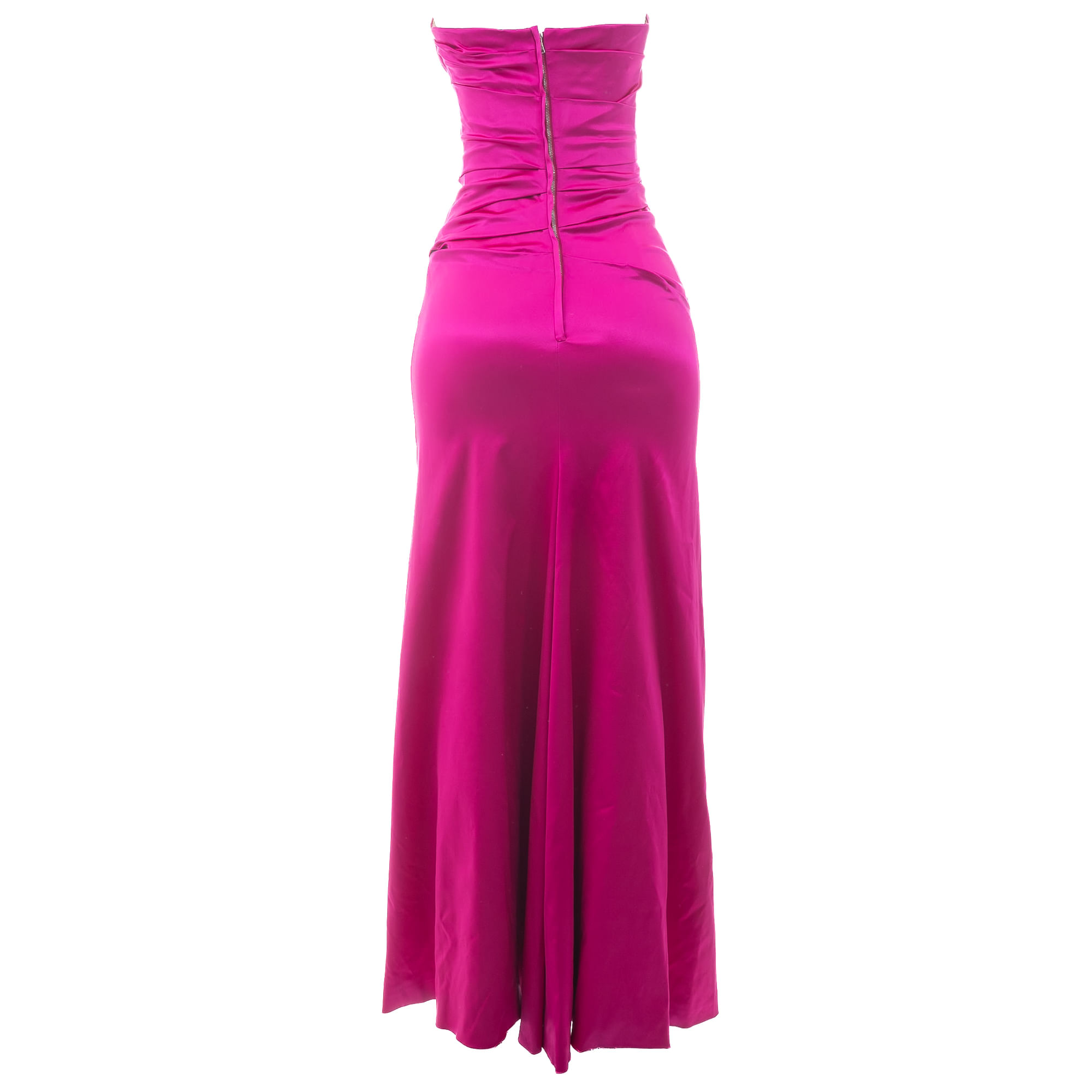 Vestido Dolce & Gabbana Longo Drapeado Rosa | Brechó de luxo - Prettynew