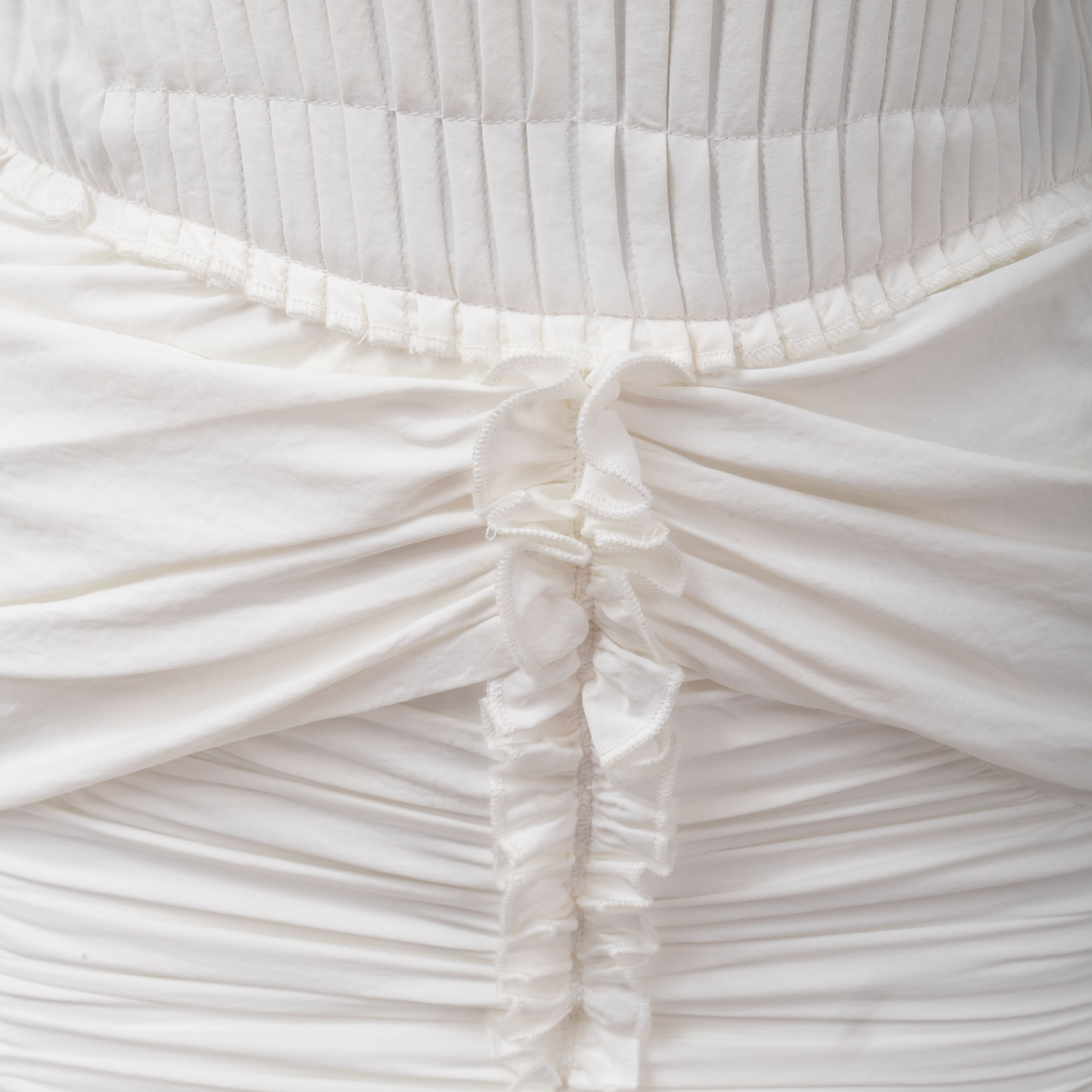 Vestido Isabel Marant Drapeado Branco | Brechó de luxo - Prettynew