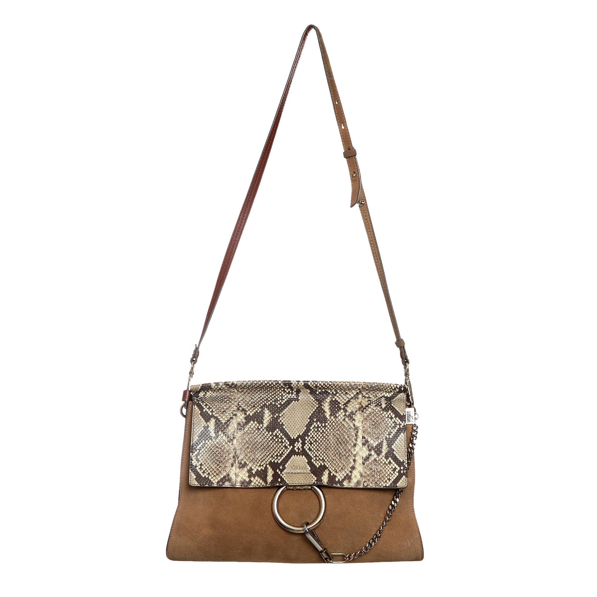 Bolsa Chloe Faye Medium Python | Brechó de luxo - Prettynew
