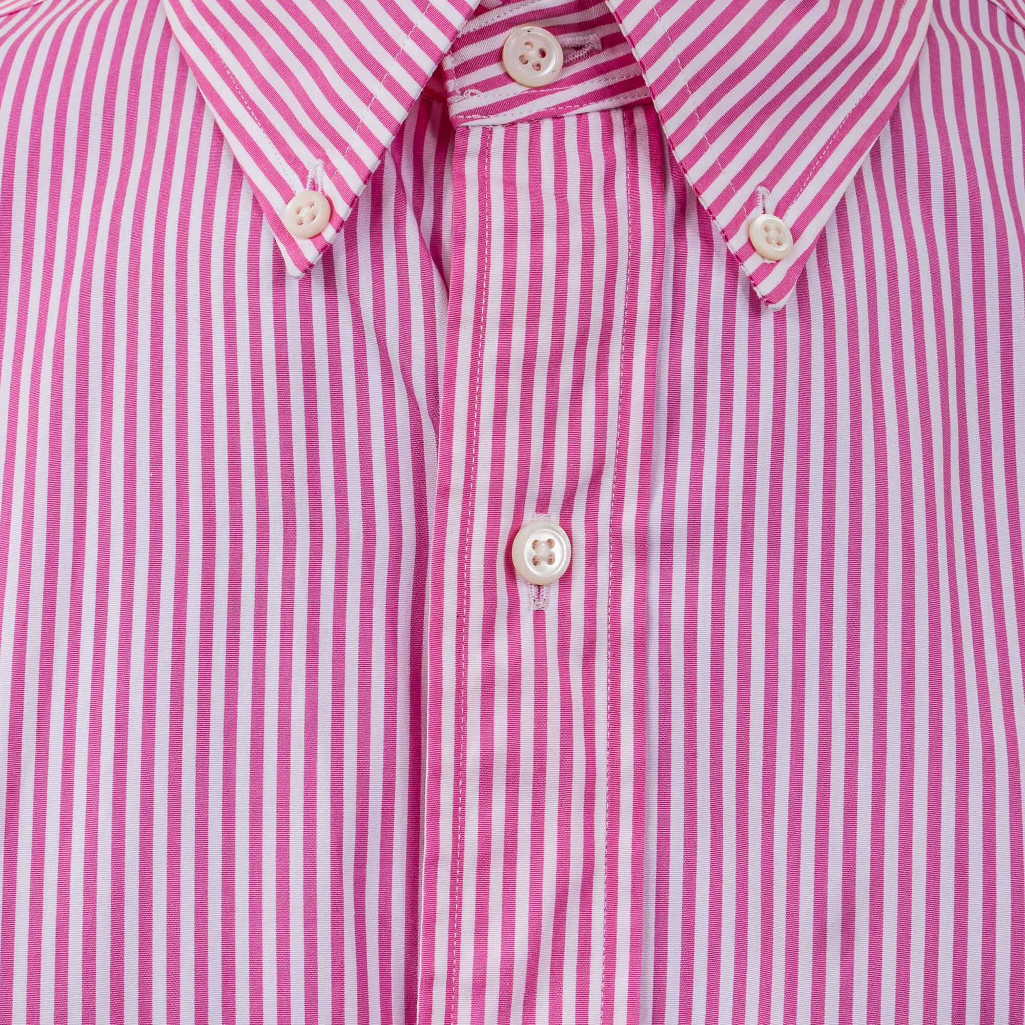 Camisa Ralph Lauren Listrada Rosa | Brechó de luxo - Prettynew
